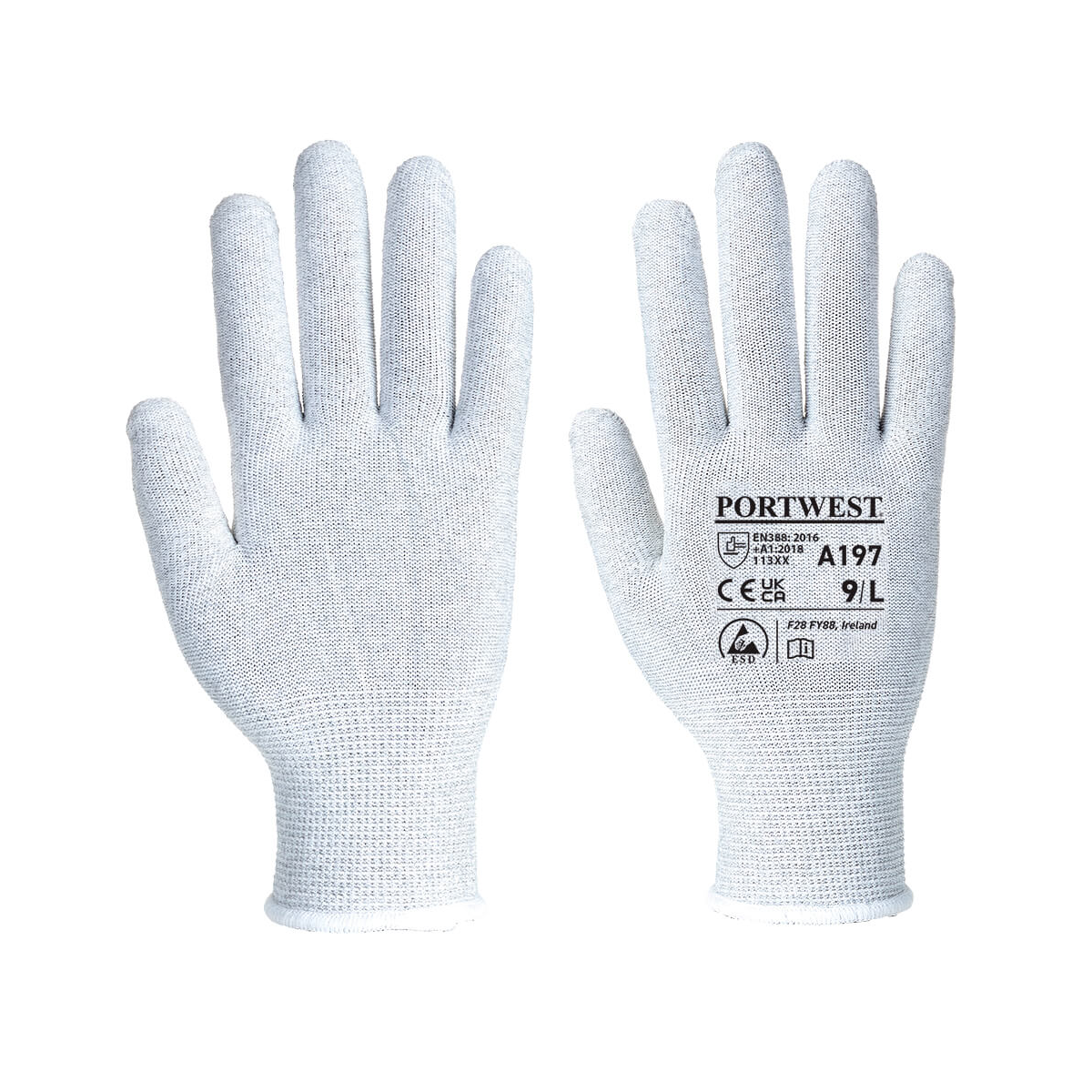 Luva antiestÃ¡tica A197, em nylon com fibra de carbono. - Farprotec ...